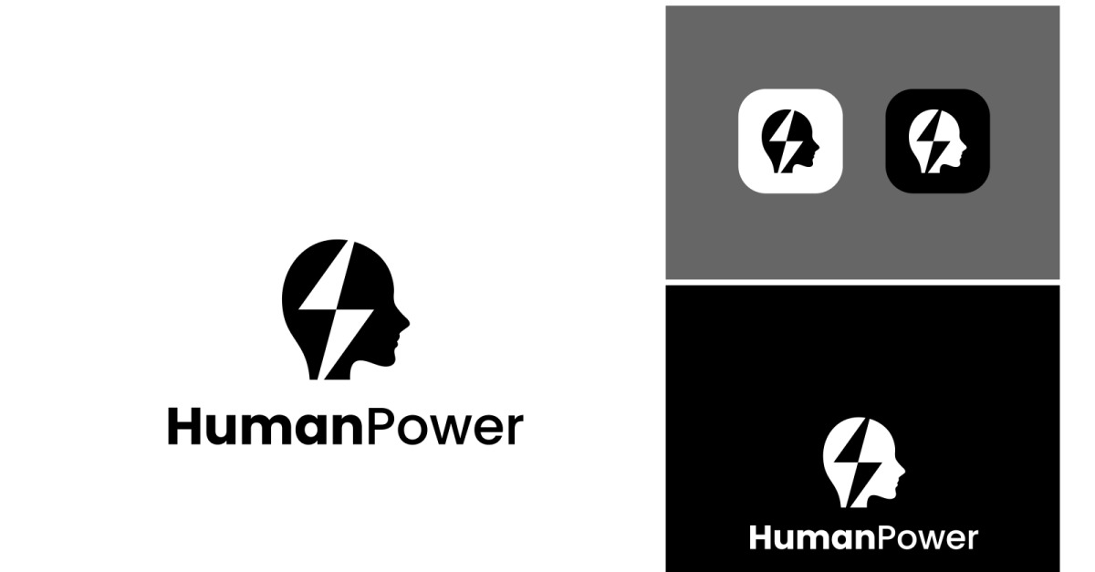 Human Head Power Energy Logo #451127 - TemplateMonster