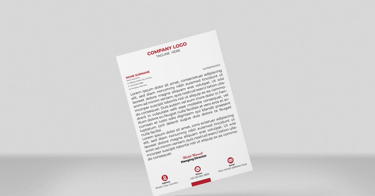 Brown Color Creative Letterhead Corporate Letterhead Identity Template ...