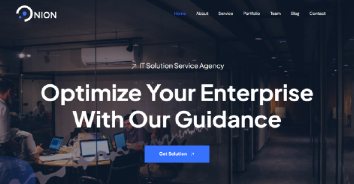 Onion - Corporate Agency HTML Landing Page Template