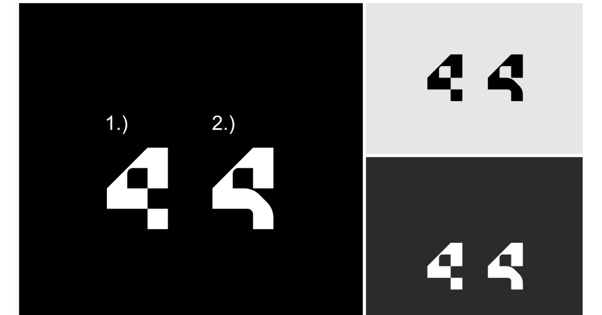 Number 4 Futuristic Font Logo #451609 - TemplateMonster