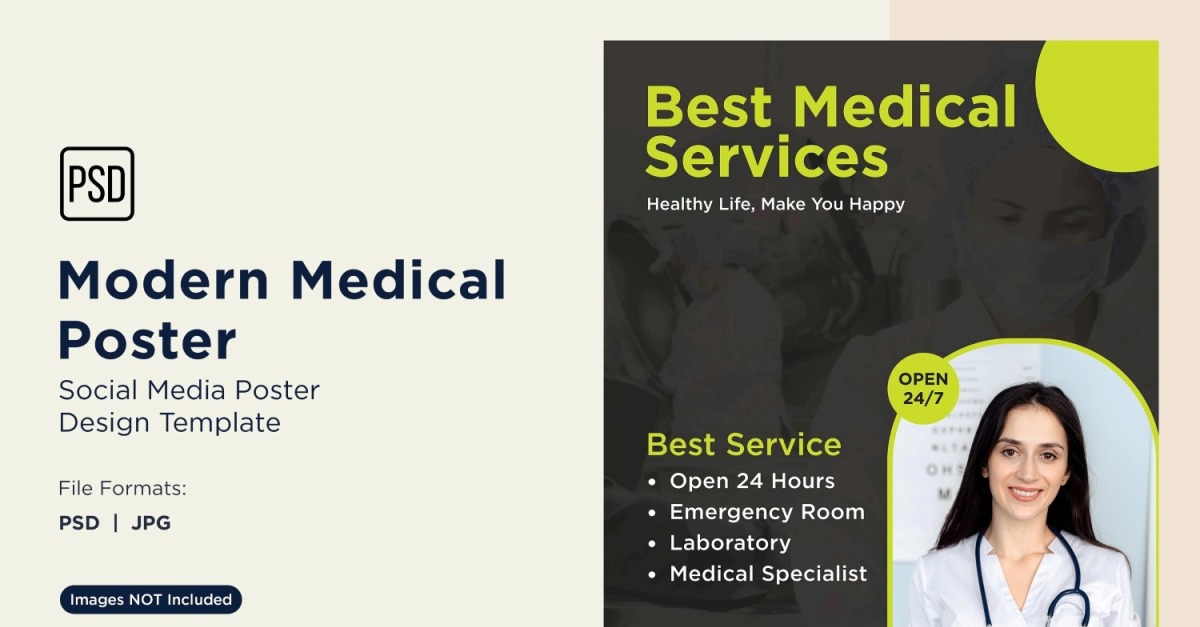 Tıbbi Poster Tasarım Şablonu 66 #451825 - TemplateMonster