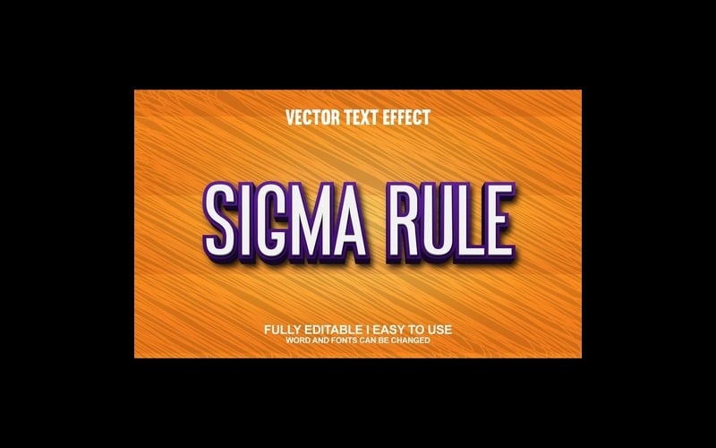 Sigma Fully Editable Vector 3D Text Effect - TemplateMonster