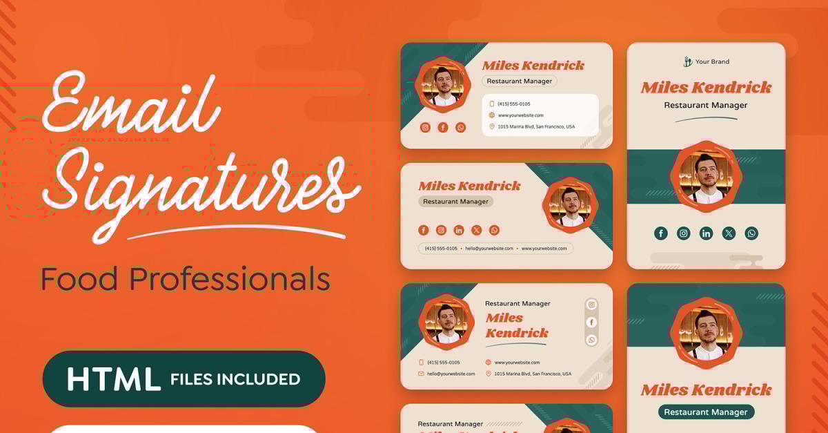 Signature de courriel – Alimentation et restauration