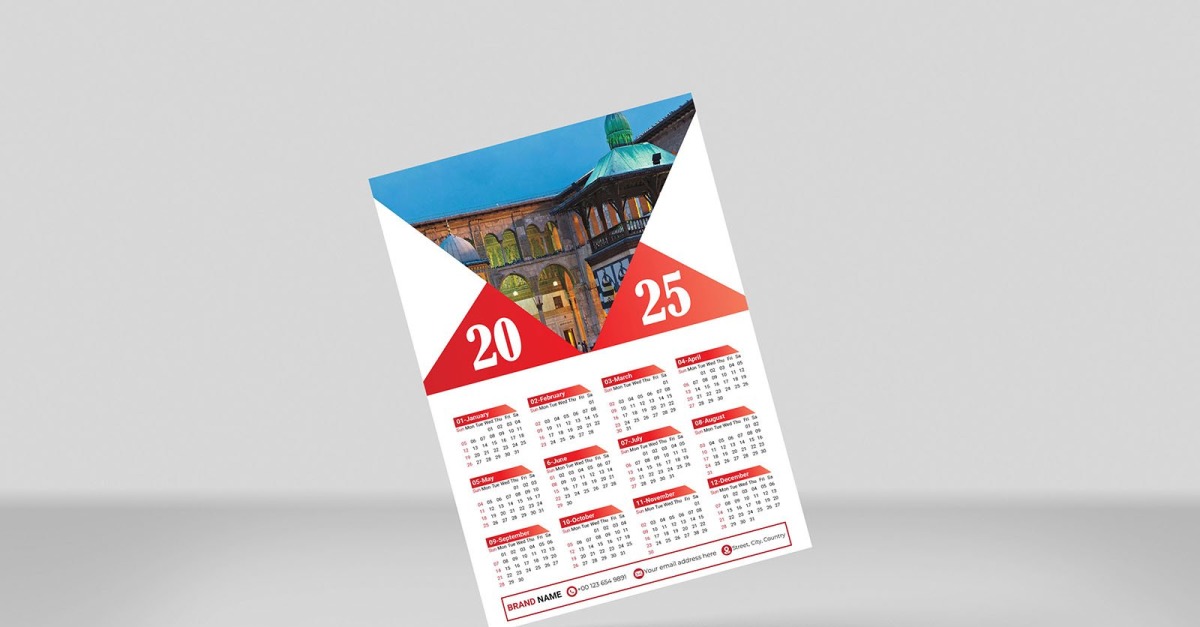 Calendrier de conception 2025 #452616 - TemplateMonster