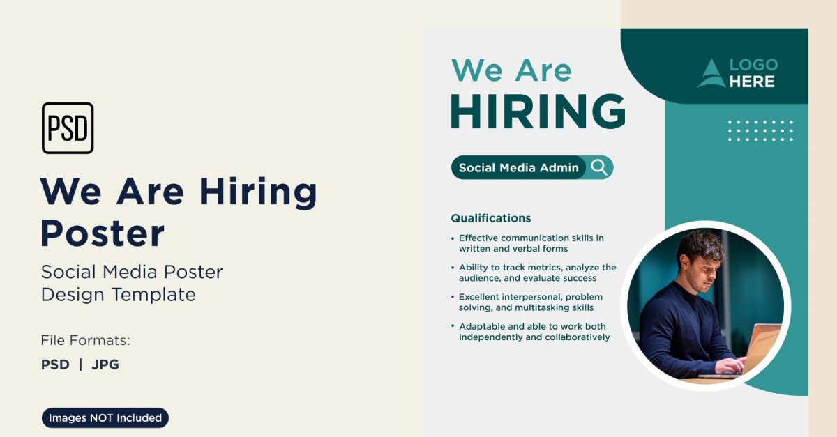 We are Hiring Poster Design Template 09 - TemplateMonster