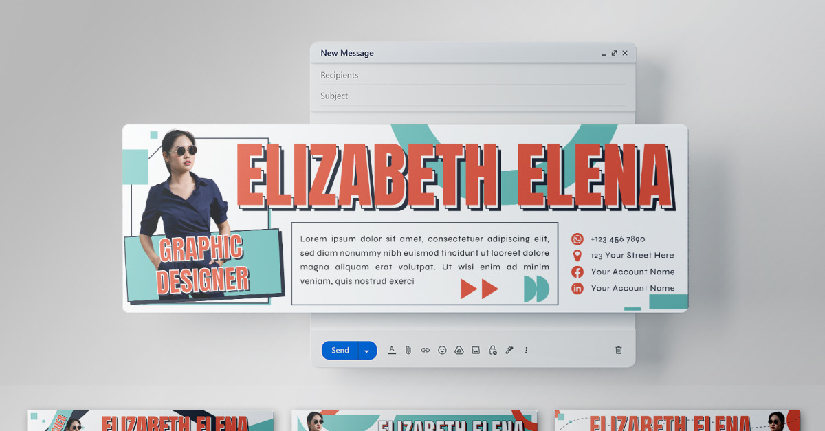 Bundle Email Signature Template #456755 - TemplateMonster