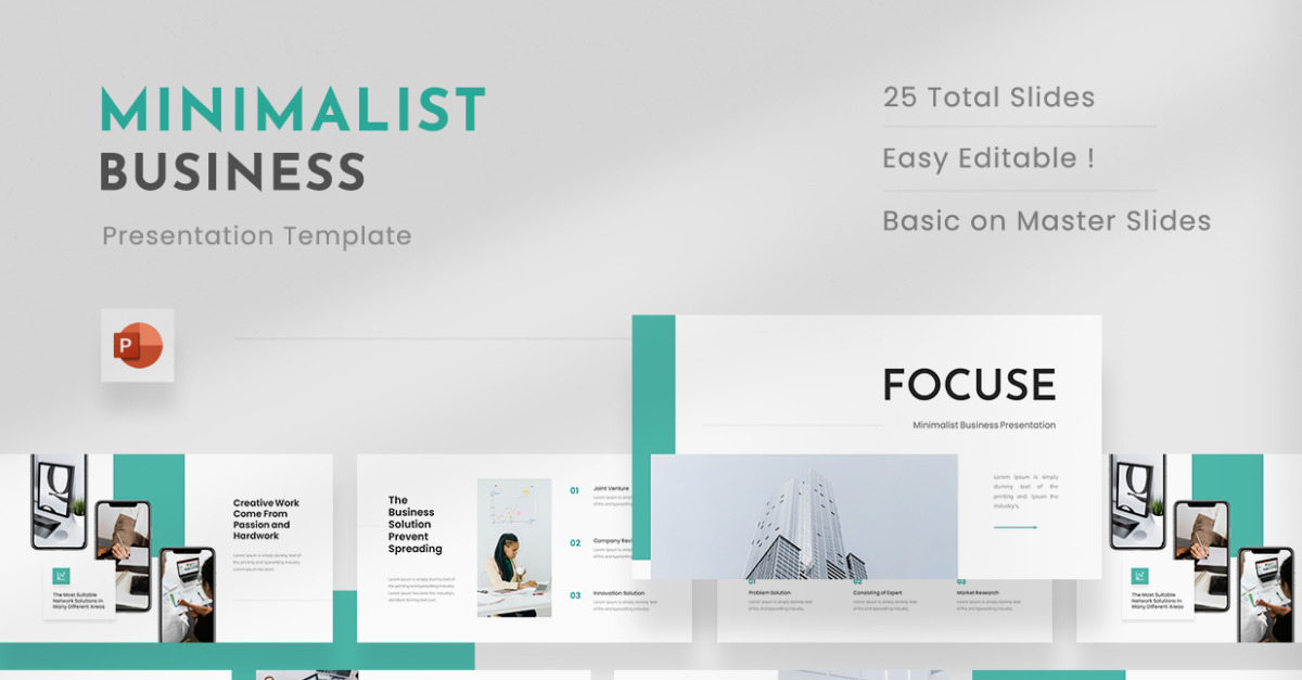 Focuse - Minimalist Business PowerPoint Template
