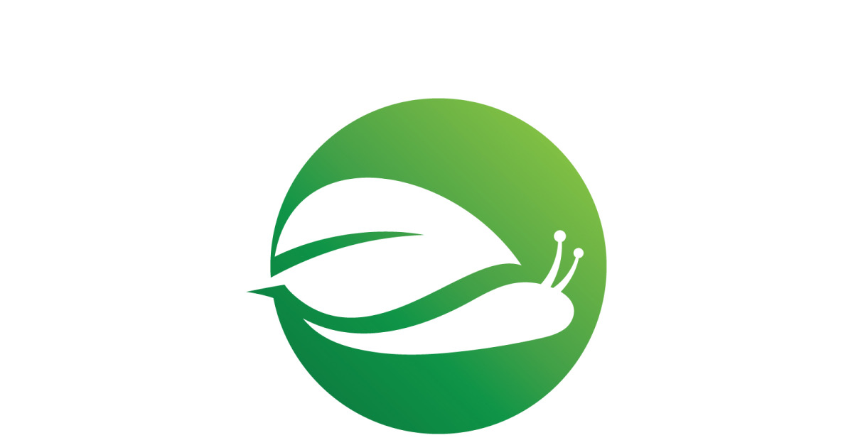 Snails logo vector on white background 0 - TemplateMonster