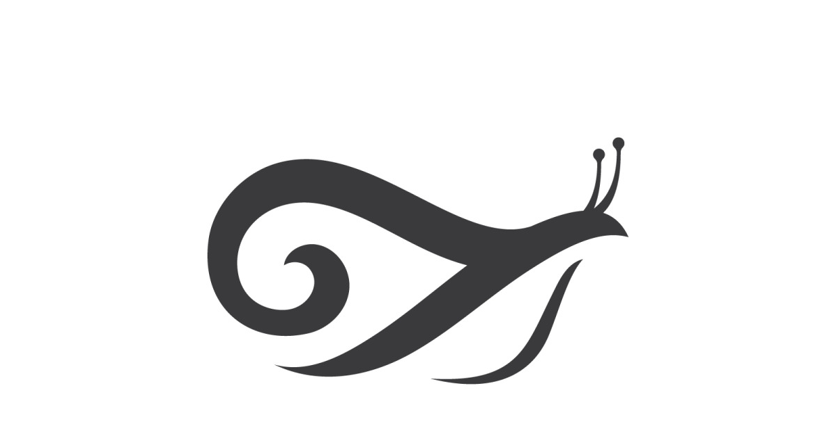 Snails logo vector on white background 11 - TemplateMonster