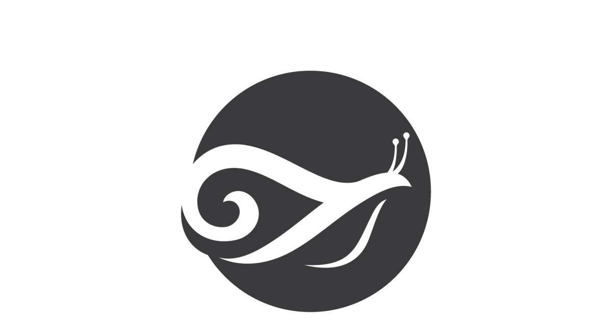 Snails logo vector on white background 12 - TemplateMonster