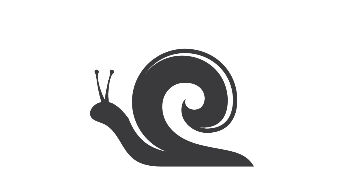 Snails logo vector on white background 1 - TemplateMonster