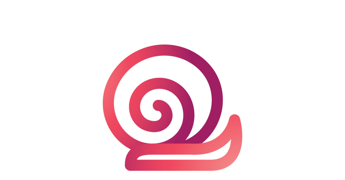 Snails logo vector on white background 3 - TemplateMonster