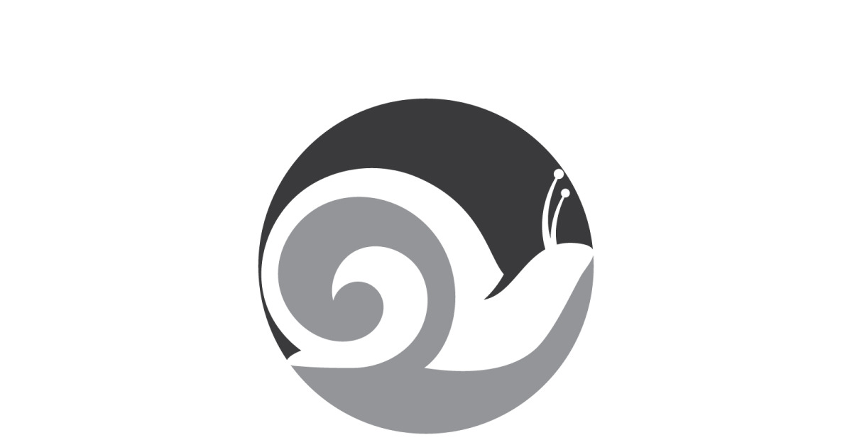 Snails logo vector on white background 8 - TemplateMonster