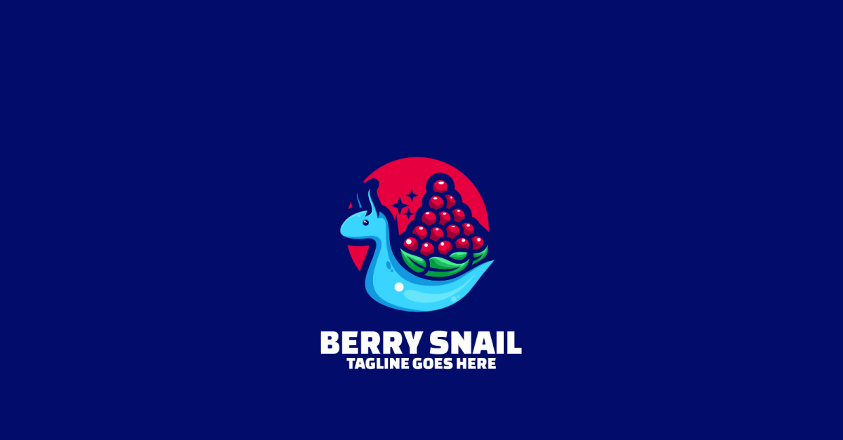 Berry Snail Mascot Cartoon Logo #458358 - TemplateMonster