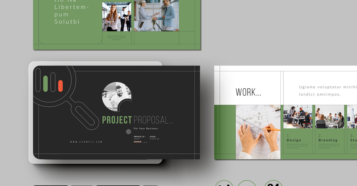Modèle de proposition de projet (Canva - InDesign)