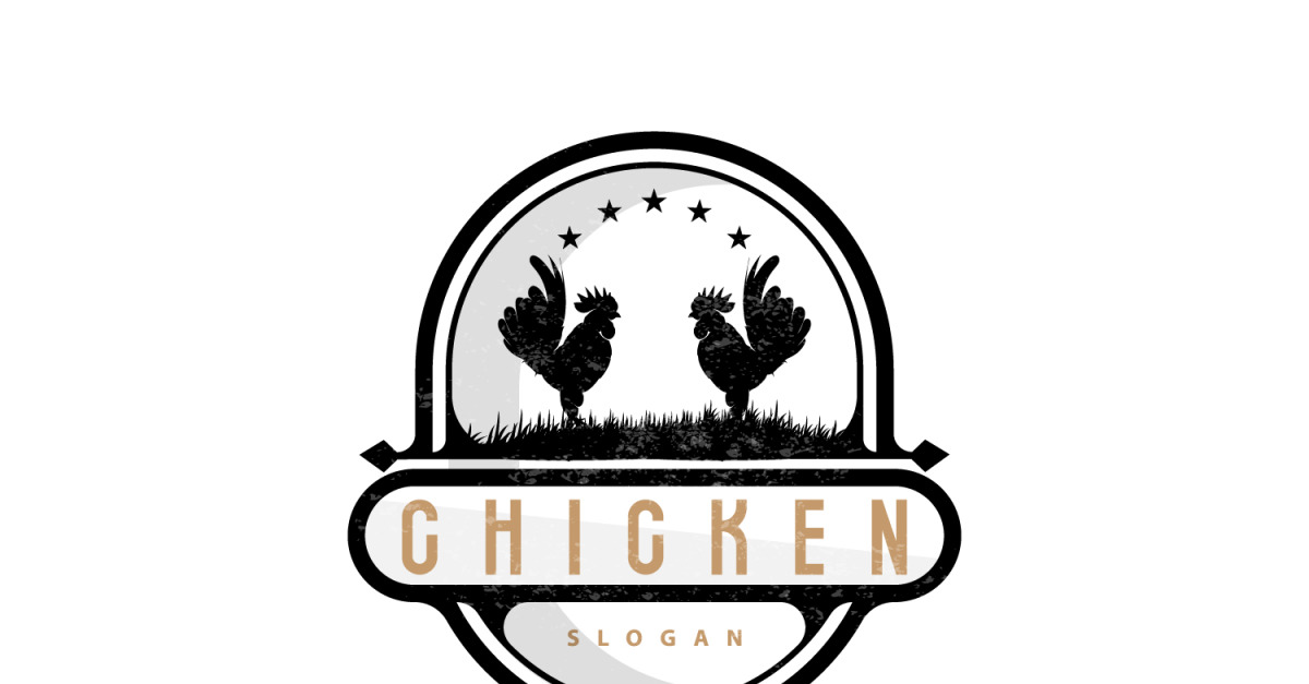 Chicken Logo Roast Chicken Restaurant Farm V5