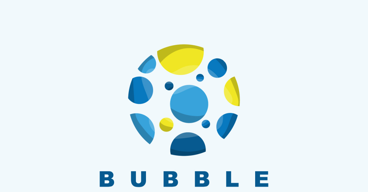 Bubble Logo Beautiful Bubble Vector Design V2