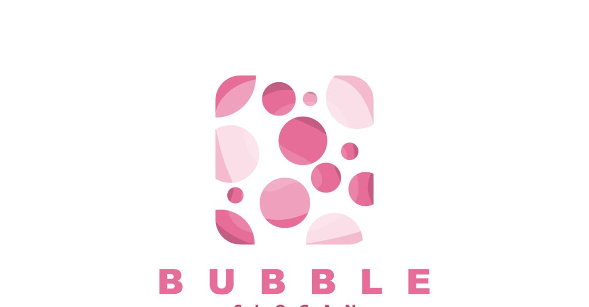 Bubble Logo Beautiful Bubble Vector Design V3