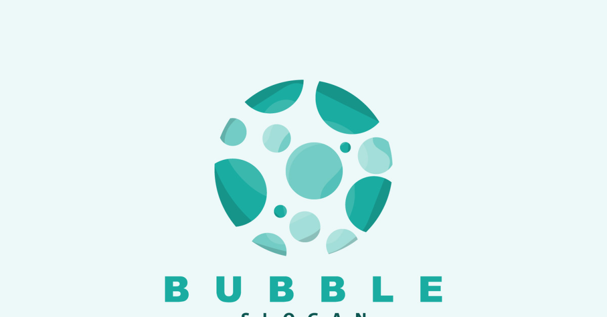 Logo de bulle Belle conception vectorielle de bulle V1