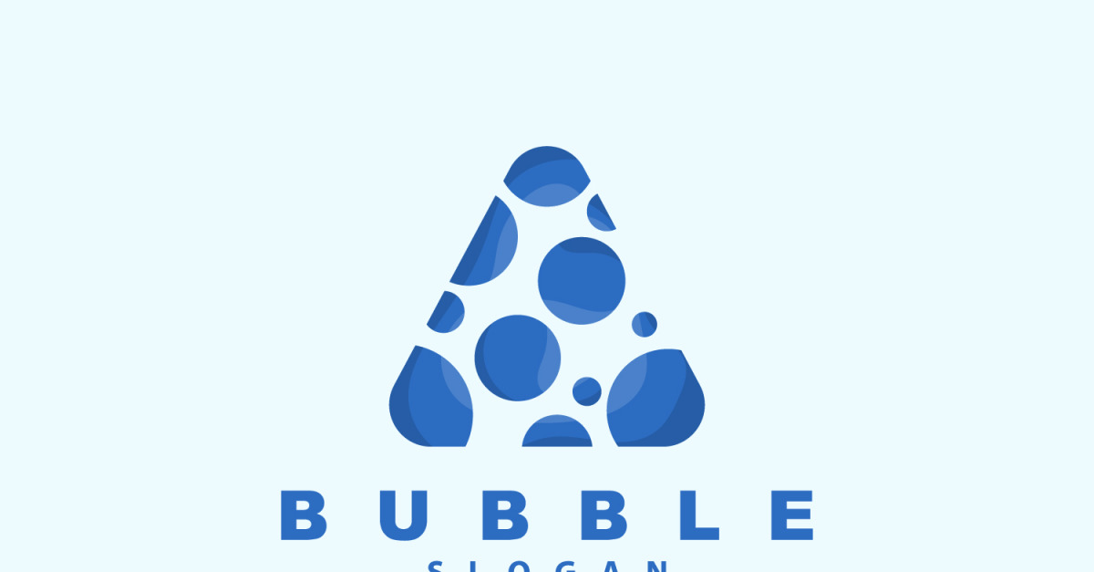 Bubble Logo Güzel Bubble Vektör Tasarımı V7 - TemplateMonster