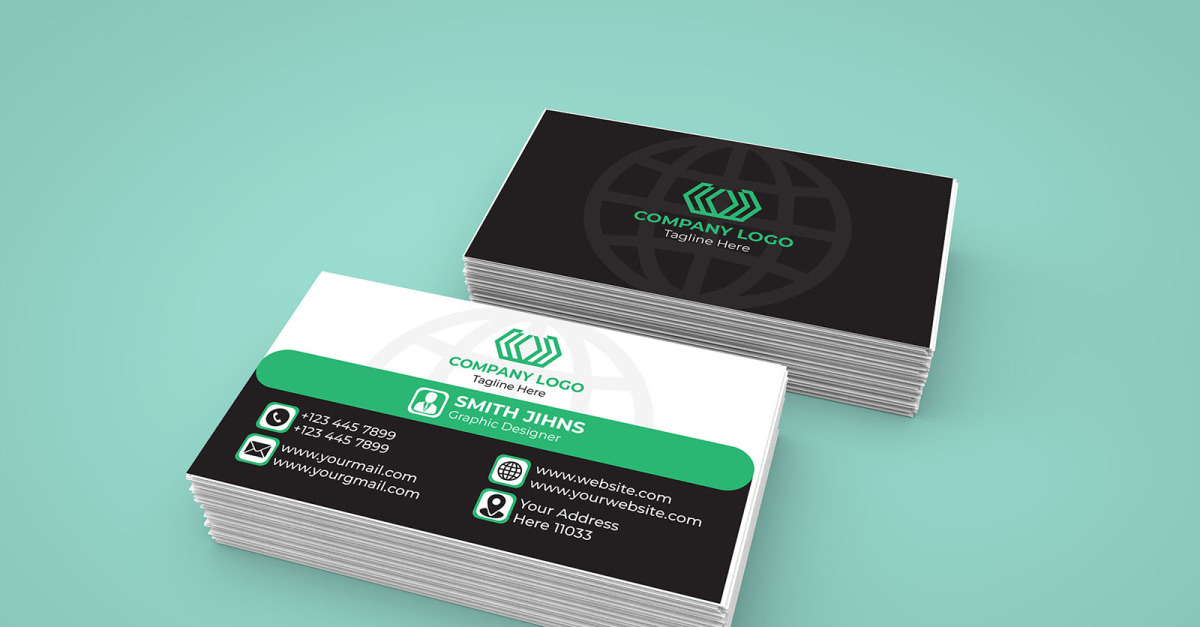 Business Card Template Layout Design - TemplateMonster