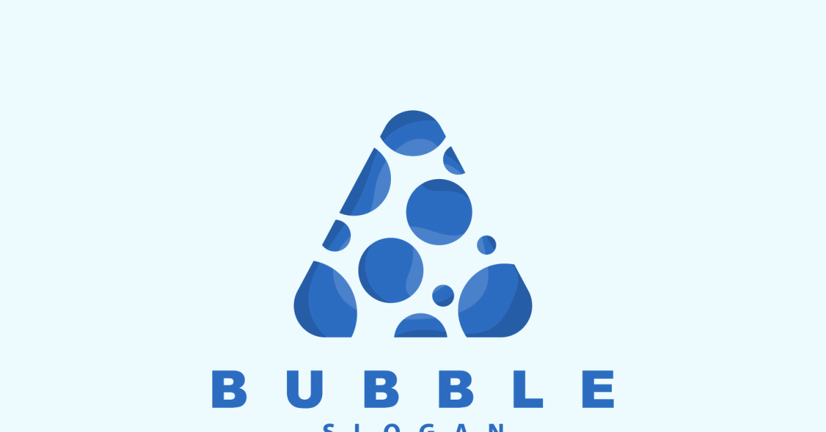 Logo de bulle Belle conception vectorielle de bulle V7