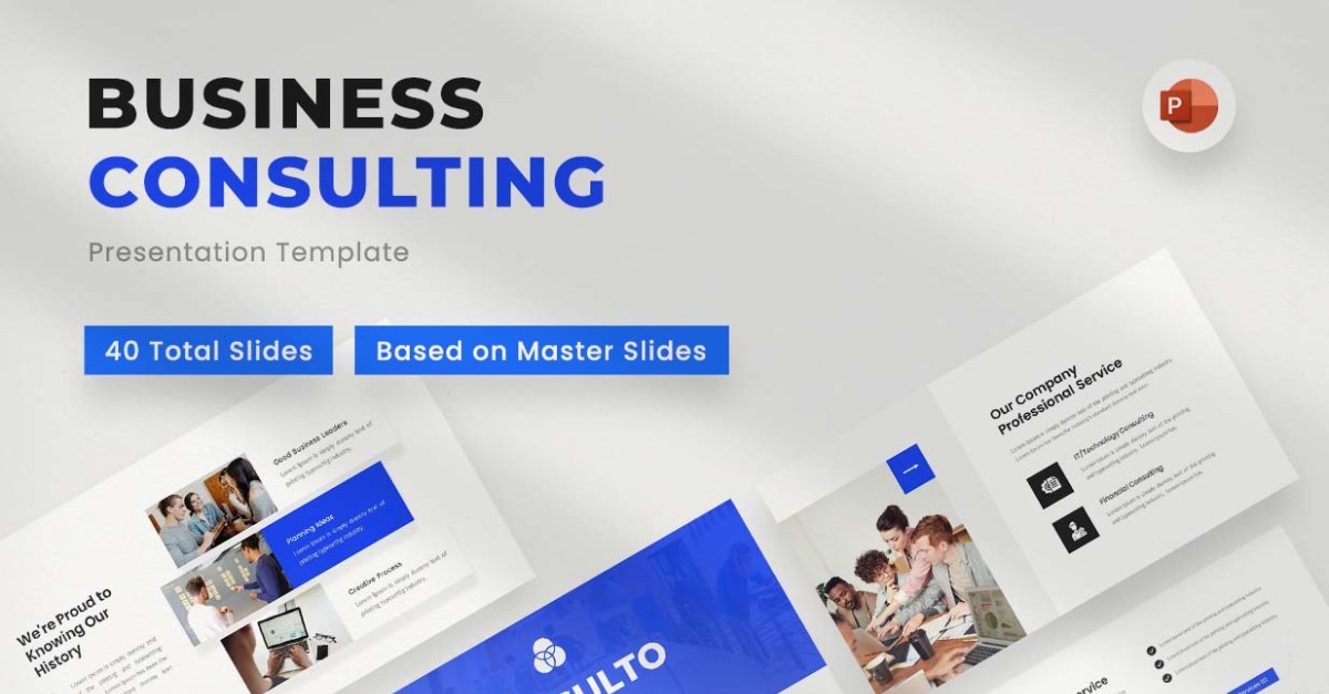 Consulto - Modèle de présentation PowerPoint de conseil aux entreprises
