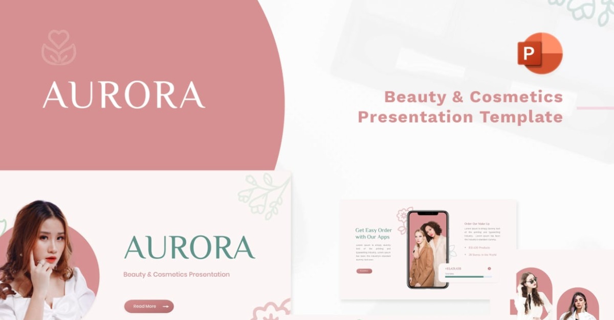 Aurora – Présentation PowerPoint sur la beauté et les cosmétiques