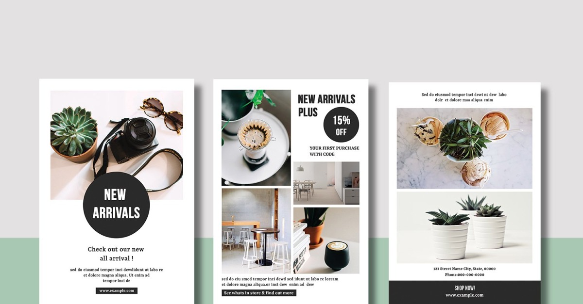 Multipurpose Postcard Flyer Template. Word and Psd