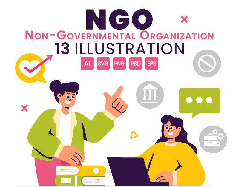 13 Illustration d'une ONG ou d'une organisation non gouvernementale