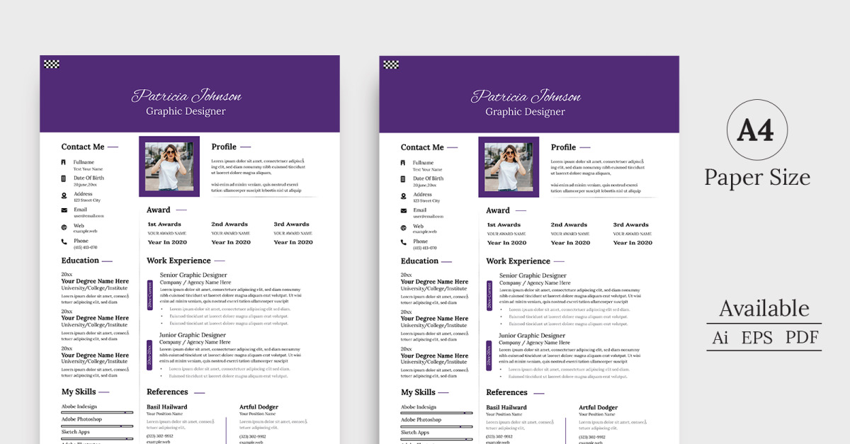 Purple color Resume Template #462490 - TemplateMonster Purple color Resume Template #462490 - TemplateMonster