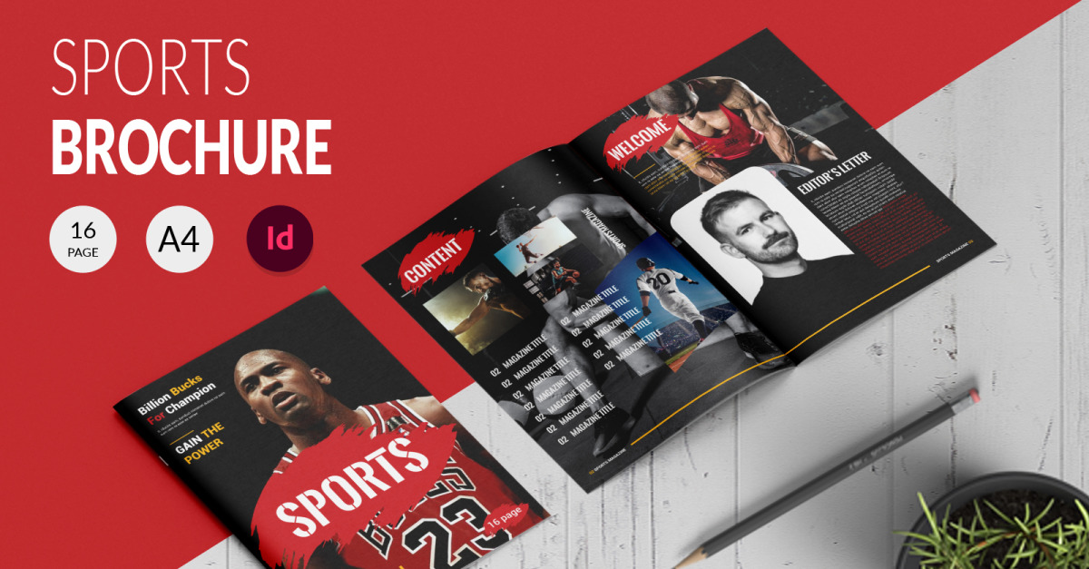 Sports Brochure Template- #462553 - TemplateMonster