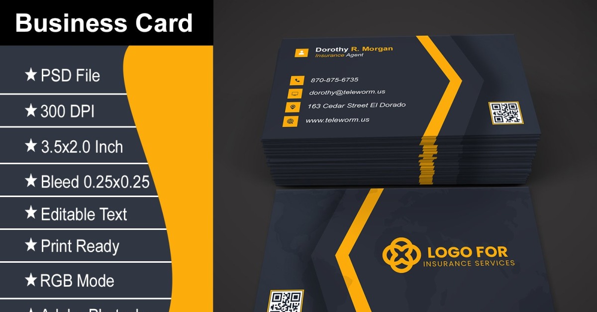 Business Card Template - E-card Template with Customizable Designs - 727