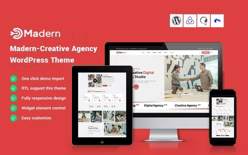 Madern - Tema de WordPress para agencias creativas