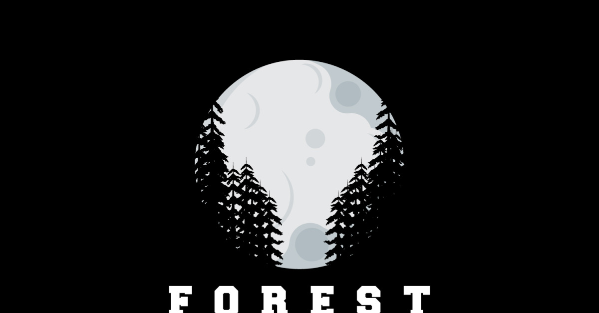 Forest Logo Vector Forest Wood Pine V7 - TemplateMonster