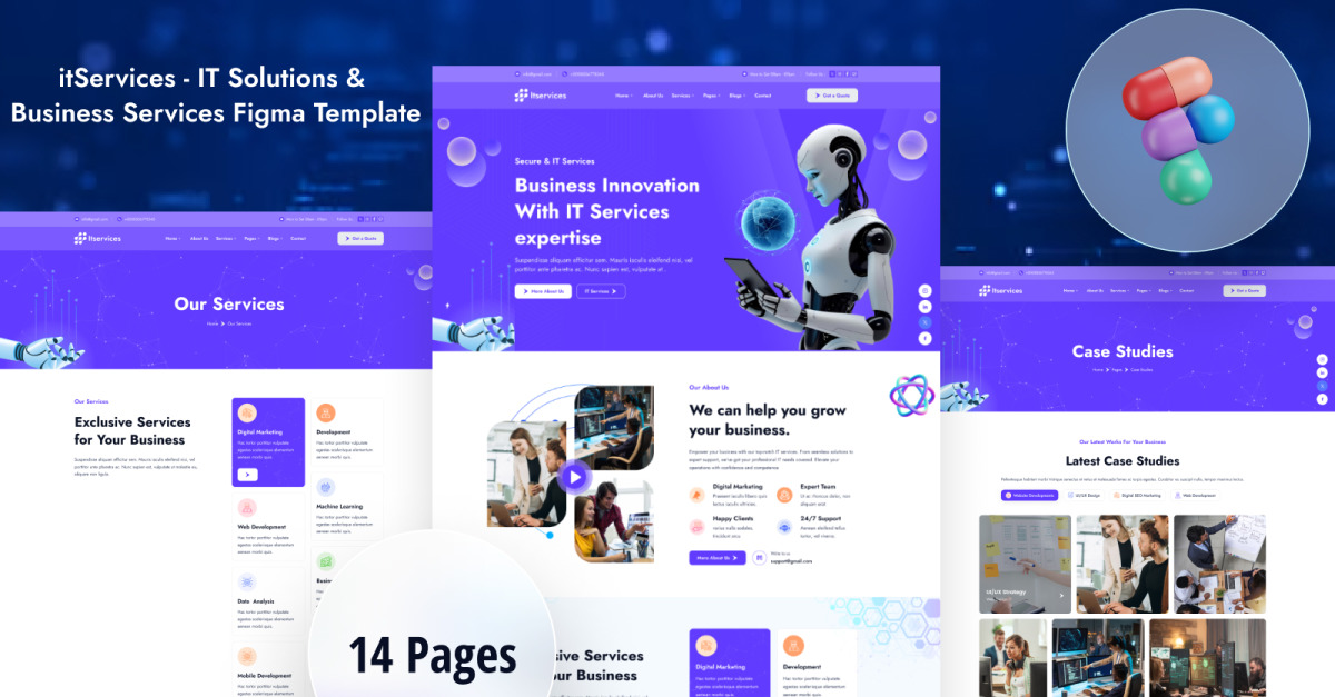 Itservices - IT Solutions & Business Services Figma Template