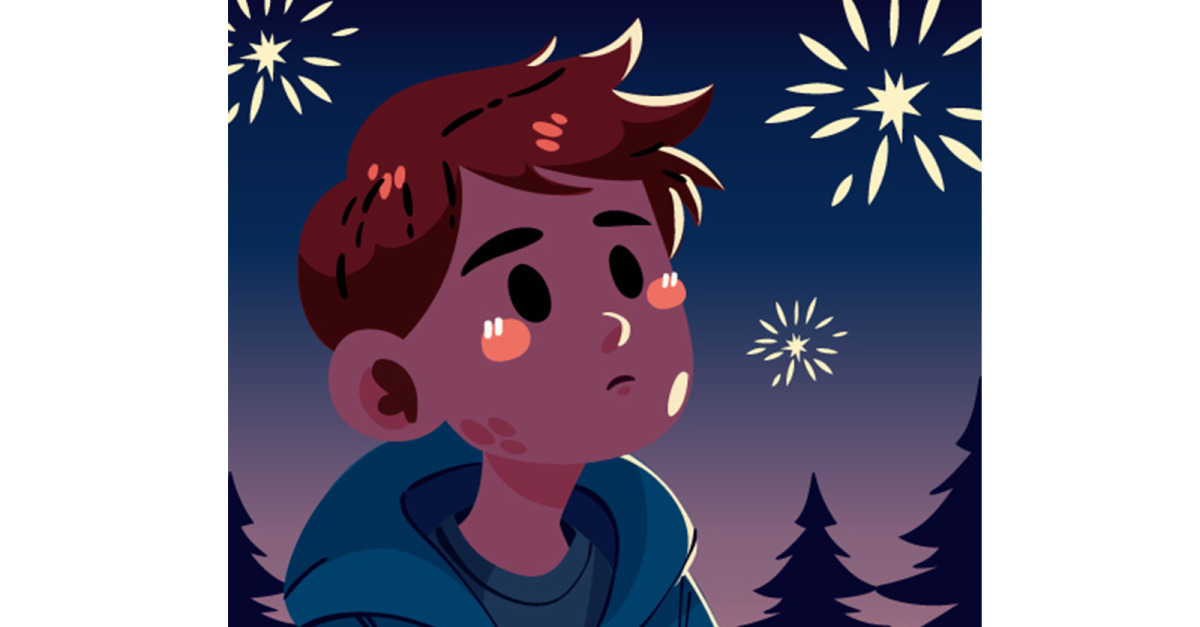 Guy Fawkes Night with Boy Character #464210 - TemplateMonster