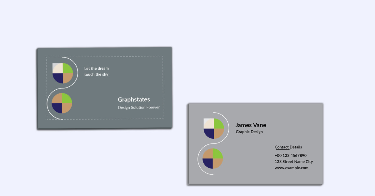 Brown Color Business Card #464593 - TemplateMonster