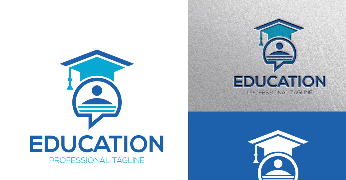 Modern Education Logo Design #464783 - TemplateMonster
