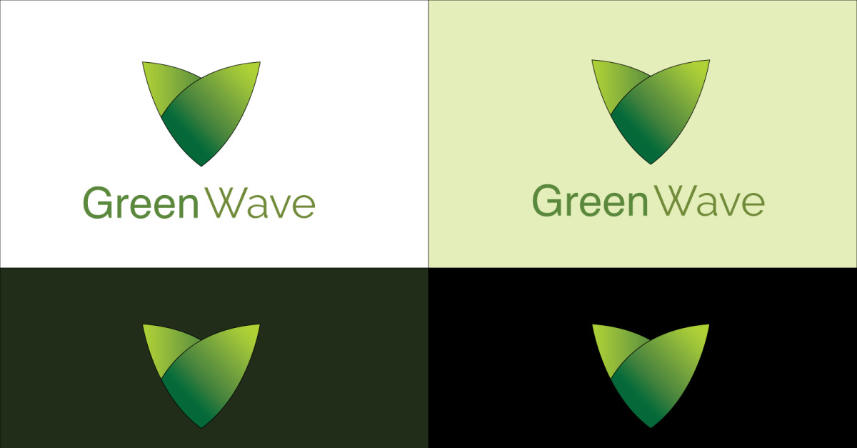 New 3d Green Wave logo template #464780 - TemplateMonster