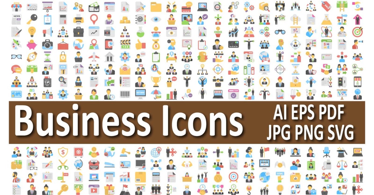 Conjunto completo de iconos empresariales para proyectos profesionales ...