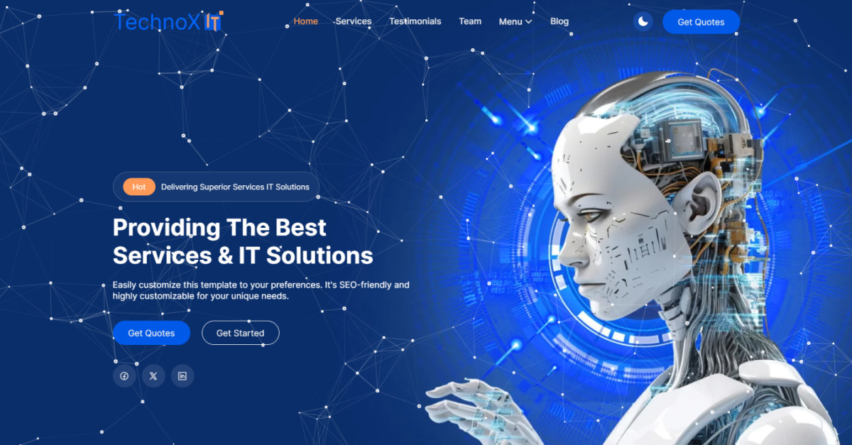 Technoxit | Soluciones de TI y servicios empresariales Tema multipropósito adaptable para WordPress