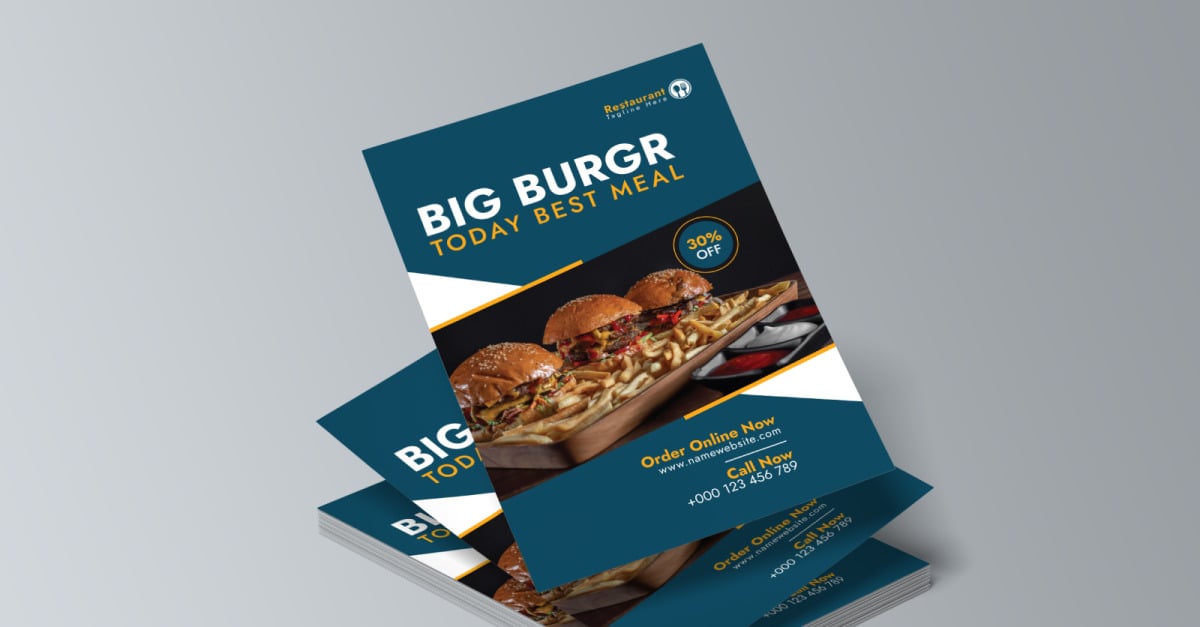 Large chain of fast-food restaurants Design of a poster banner