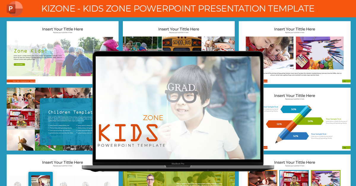 Kizone - Kids Zone Presentation Template - TemplateMonster