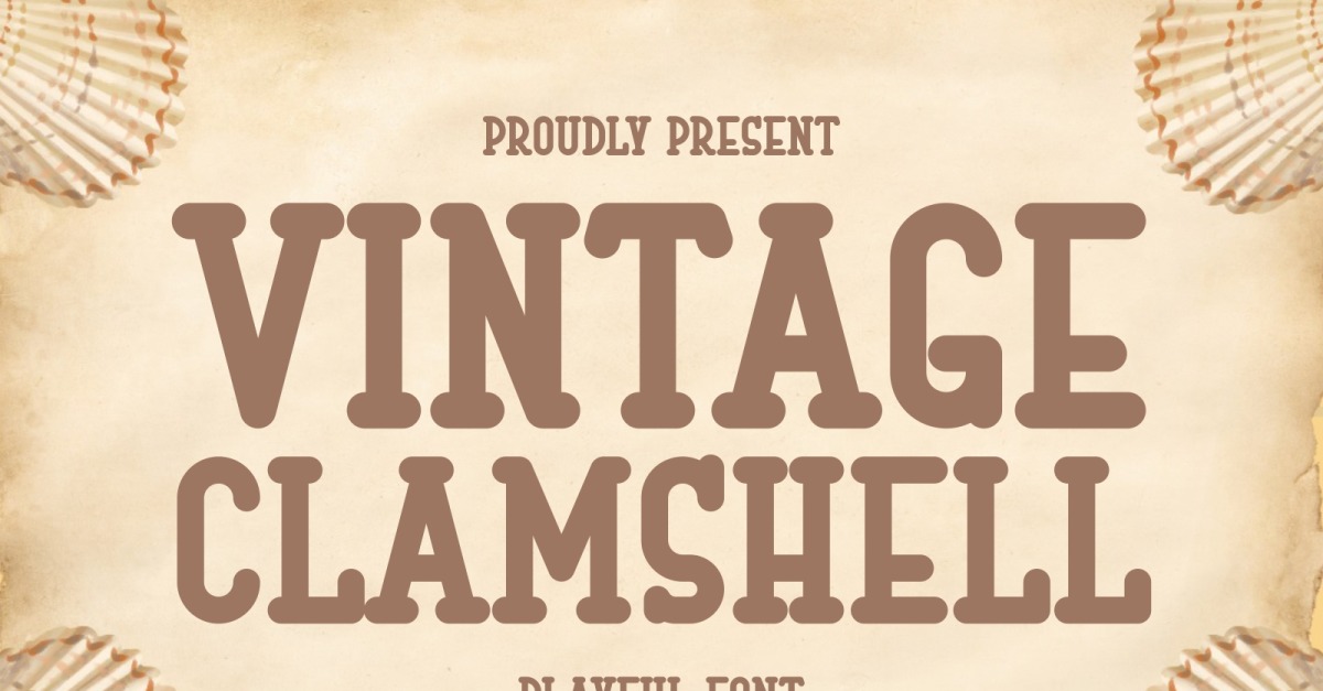 Clamshell vintage - Police ludique #465426 - TemplateMonster