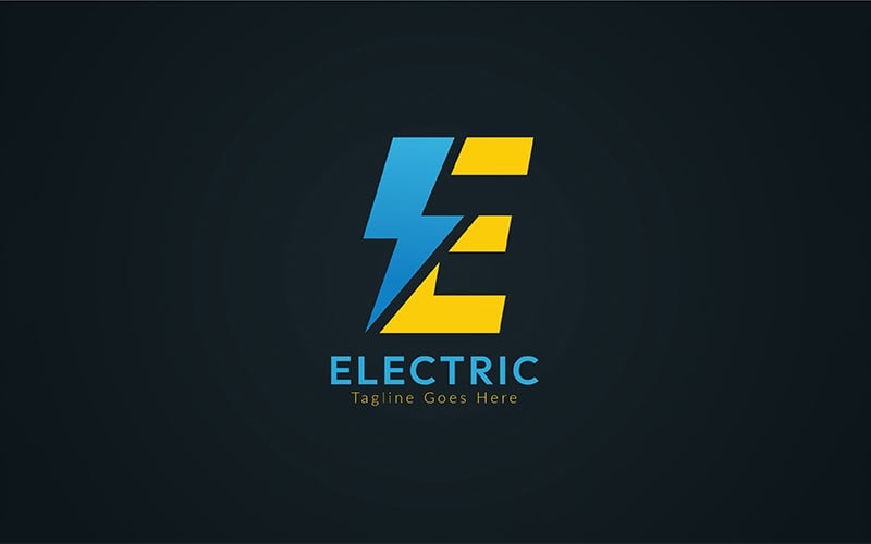 Plantilla de diseño de logotipo con la letra E