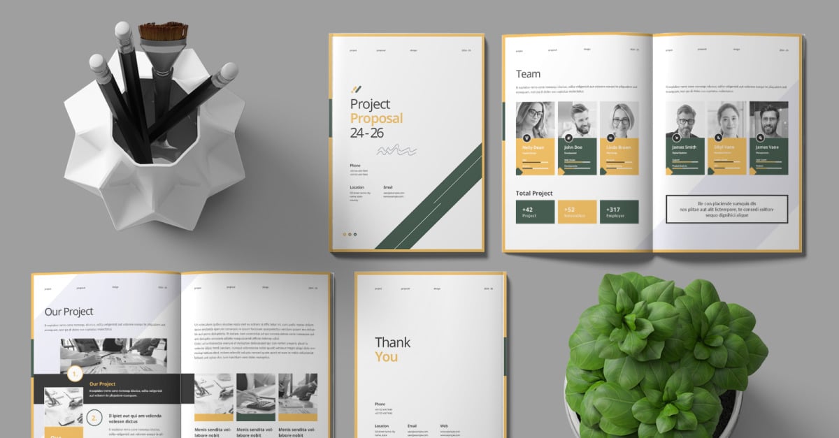 Proposition de projet - Modèle InDesign 24 pages