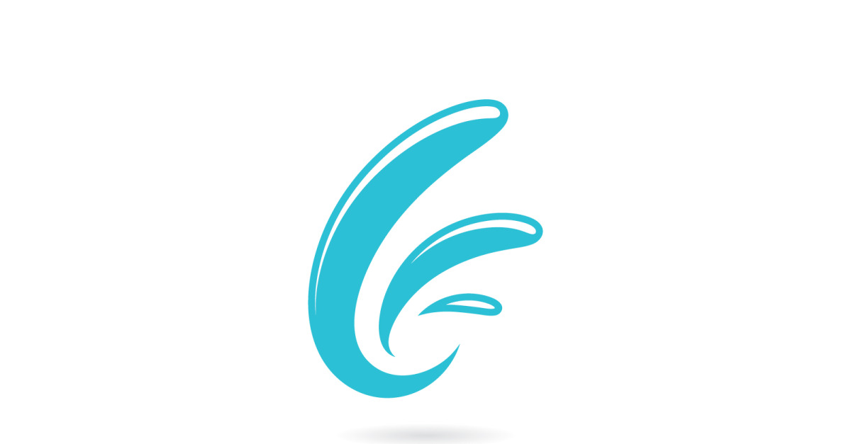 Modèle de logo symbole et icône d'éclaboussure d'eau vecteur 1