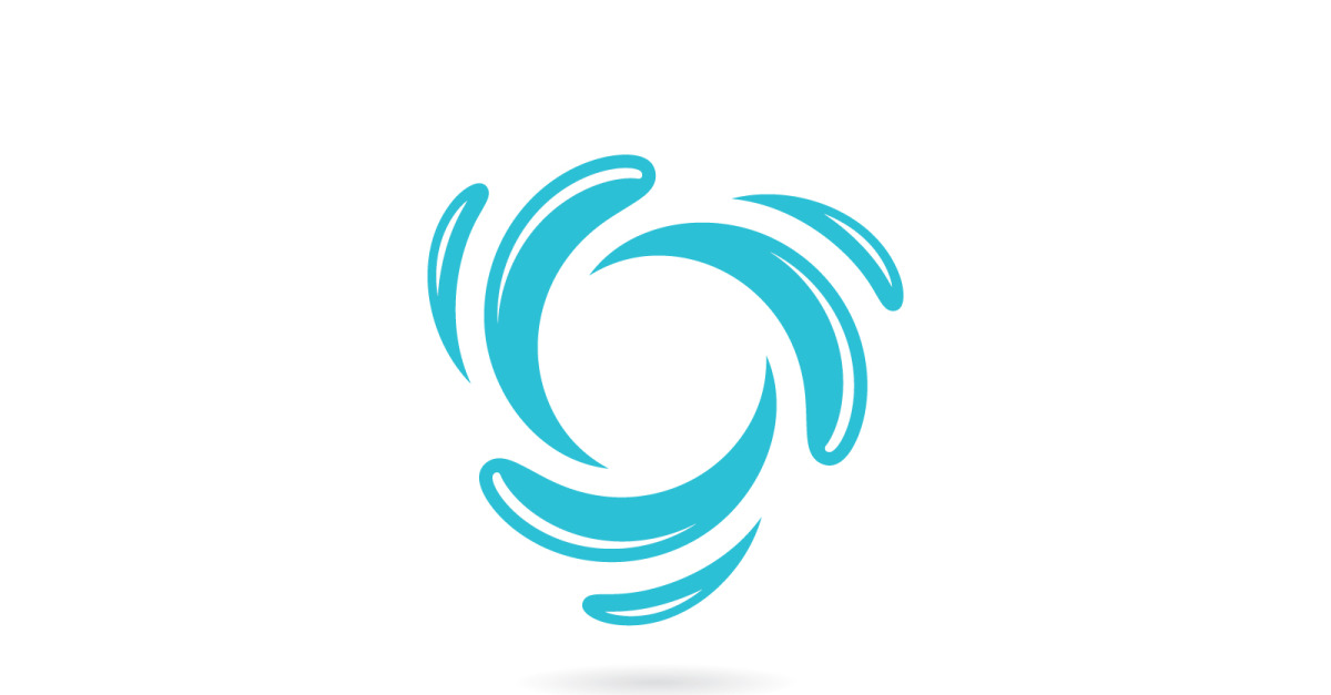 Modèle de logo symbole et icône d'éclaboussure d'eau vecteur 3