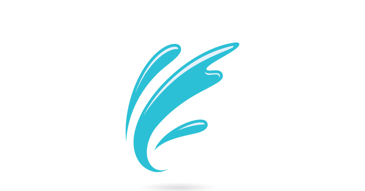Modèle de logo symbole et icône d'éclaboussure d'eau vecteur 4